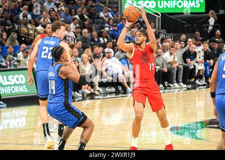 Portland Trail Blazers guard Rayan Rupert poses for photos during the ...