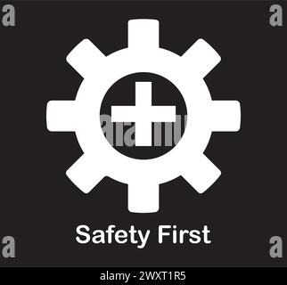 Safety first icon vector illustration symbol design Stock Vector Image ...