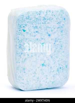 Dishwashing detergent tablet on white background Stock Photo - Alamy