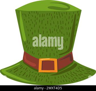 leprechaun green top hat with buckle Stock Vector Image & Art - Alamy