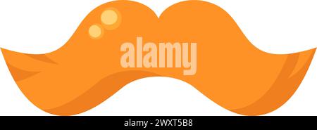 False orange mustache. Spring festival costume element, Happy Patrick ...