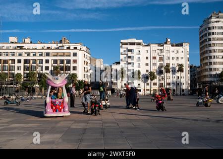Place Rachidi, popular with families at the end of the day, between the ...
