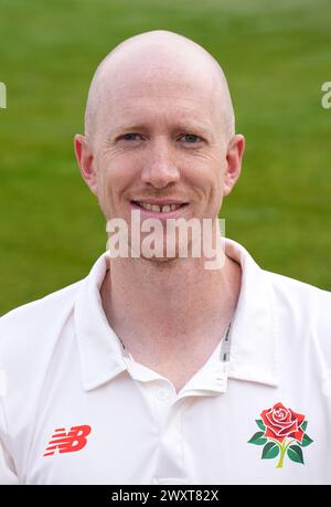 Luke Wells #3 of Lancashire Cricket Club batting during the Vitality ...
