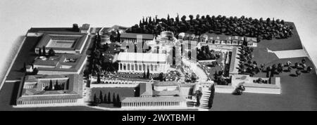 The reconstruction of Olympia in ancient Greece Stock Photo - Alamy
