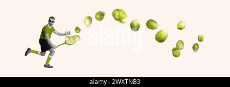 Collage with fresh brussel sprouts Stock Photo - Alamy