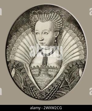 Margaret of Valois, La Reine Margot, Queen of France, 1553 – 1615 Stock ...
