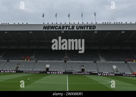 A general view of St James' Park ahead of the Emirates FA Cup Third ...