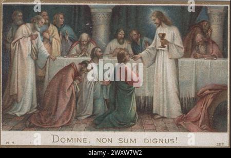 vintage holy card Last Supper Meal Prayer Additional-Rights-Clearences ...