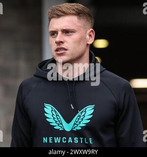 Harvey Barnes Of Newcastle United Arrives during the Newcastle United v ...