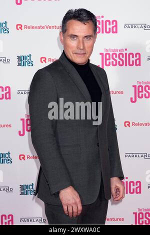 Rufus Sewell arriving at the London premiere of The Trouble with ...