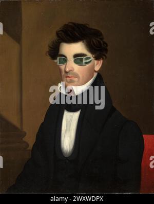 Portrait of Nathaniel Olds by Jeptha Homer Wade Stock Photo - Alamy