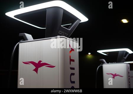 Ionity Logo Night Stock Photo - Alamy
