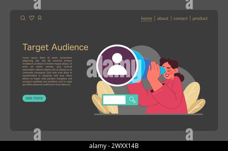 Customer segmentation, target audience analysis, vector isometric ...