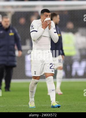 Pedro Porro of Tottenham Hotspur after the Brentford v Tottenham ...