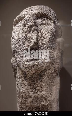 Neolithic sculpture, totem, Sanlıurfa Museum, Urfa, Sanliurfa Province ...