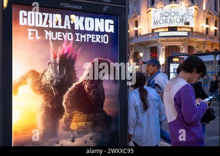 Godzilla x Kong The New Empire movie poster Stock Photo - Alamy