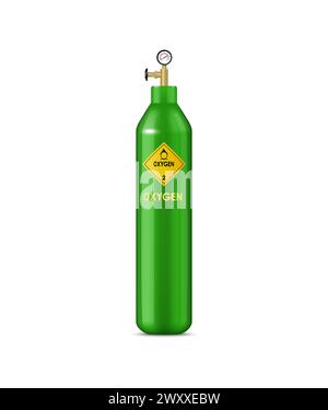 Medical Life Support Oxygen Cylinder Icon. Editable Vector EPS Symbol ...