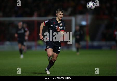 Wrexham's Max Cleworth during the Sky Bet Championship match at the ...