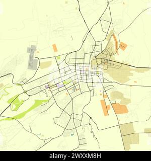 Al Ain City (United Arab Emirates, UAE, Emirate of Abu Dhabi) map ...