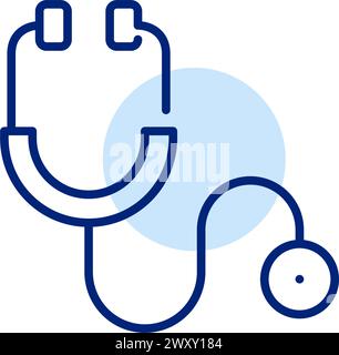 Stethoscope. Medical examination and healthcare monitoring ...