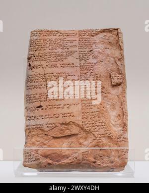 Cuneiform clay tablet, Bogazkale, Corum Province, Turkey Stock Photo ...