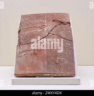 Cuneiform clay tablet, Bogazkale, Corum Province, Turkey Stock Photo ...