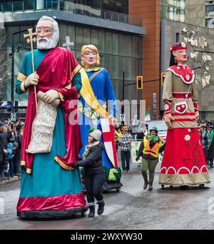 St Patrick's Day celebrations in Trafalgar Square, London Featuring ...