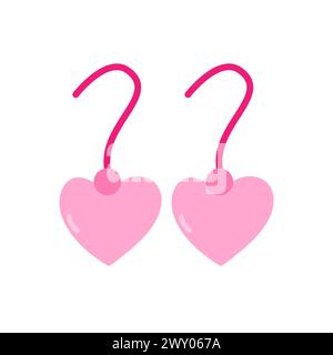 earrings with heart shape Stock Vector Image & Art - Alamy