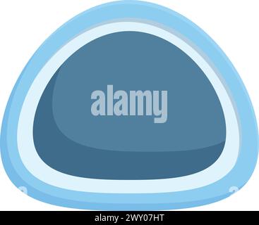 Blue mochi food icon cartoon vector. Gourmet meal. Korean pastel bento ...