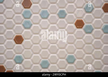 Ceramic tile background with hexagon pattern Stock Photo - Alamy