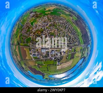 Aerial view, expansion of the Betuweroute and Betuwe Line railroad line ...