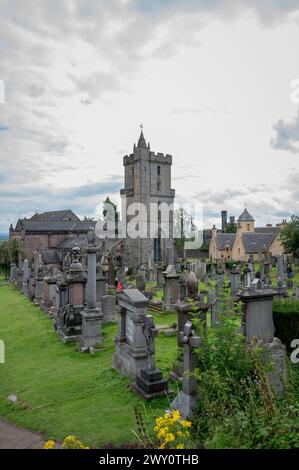 Stirling top of the town, Church Holy Rude, Cemetery with historic ...