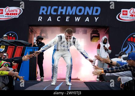 NASCAR Cup Series driver, TY DILLON, stands for the national anthem ...