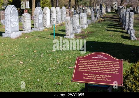 Ferndale, Michigan - Machpelah Cemetery, a Jewish cemetery in suburban ...