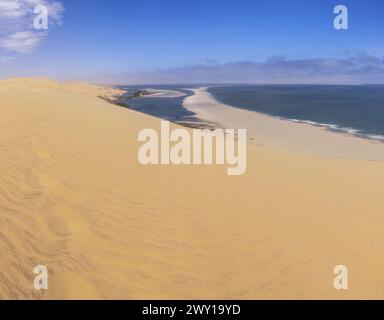 Picture of the dunes of Sandwich Harbor in Namibia on the Atlantic ...