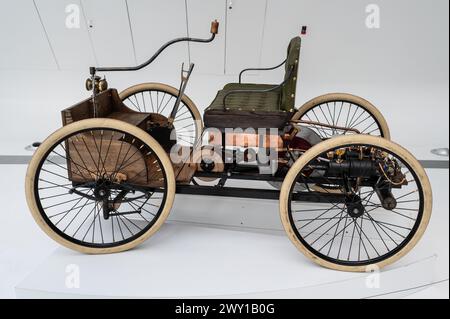 Ford Quadricycle from 1896. Mobility City Technology Museum in Zaha ...