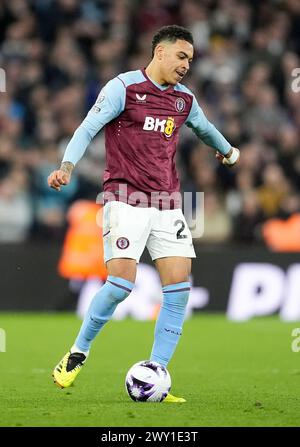 Aston Villa's Morgan Rogers during the UEFA Champions League quarter ...