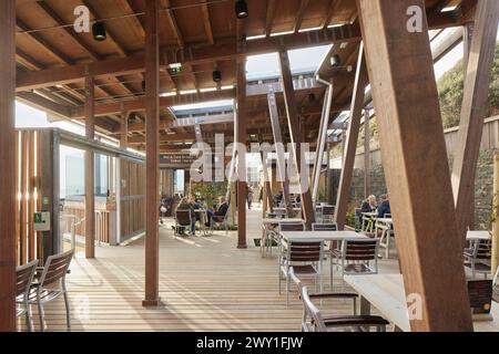 Interior view of cafe area. Durley Chine Environmental Hub, Bournemouth ...