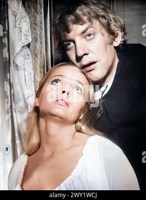 Ewa Aulin, Donald Sutherland, on-set of the film, "Start The Revolution ...