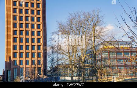 Kline Biology Tower, exterior view, Yale University, New Haven ...