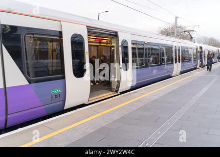 Custom House train station on the Elizabeth Line in London,England,UK ...