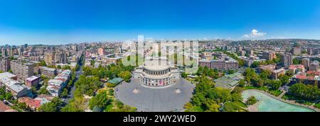 Panorama view of Armenian National Opera and Ballet Theatre in Yerevan ...