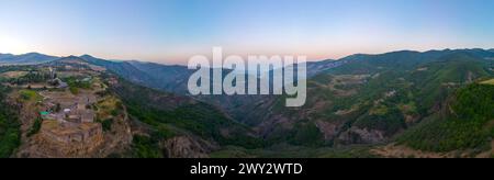Sunset view of Tatev Monastery in Armenia Stock Photo - Alamy