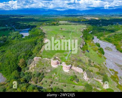 The ruins of the ancient city walls of Gabala in Azerbaijan Stock Photo ...