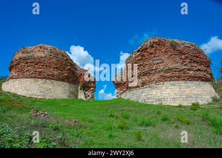 The ruins of the ancient city walls of Gabala in Azerbaijan Stock Photo ...