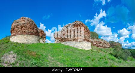 The ruins of the ancient city walls of Gabala in Azerbaijan Stock Photo ...