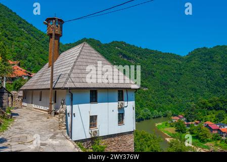 Historical houses in Bosnian village Vranduk Stock Photo - Alamy