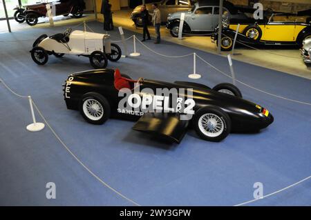 Opel RAK 2 built in 1928, Deutsches Automuseum Langenburg, A historic ...