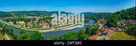 Cityscape of Bosnian town Maglaj Stock Photo - Alamy
