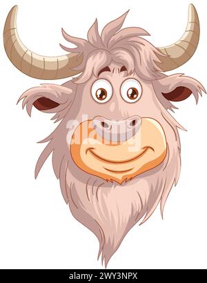 A friendly yak character with a big smile Stock Vector Image & Art - Alamy